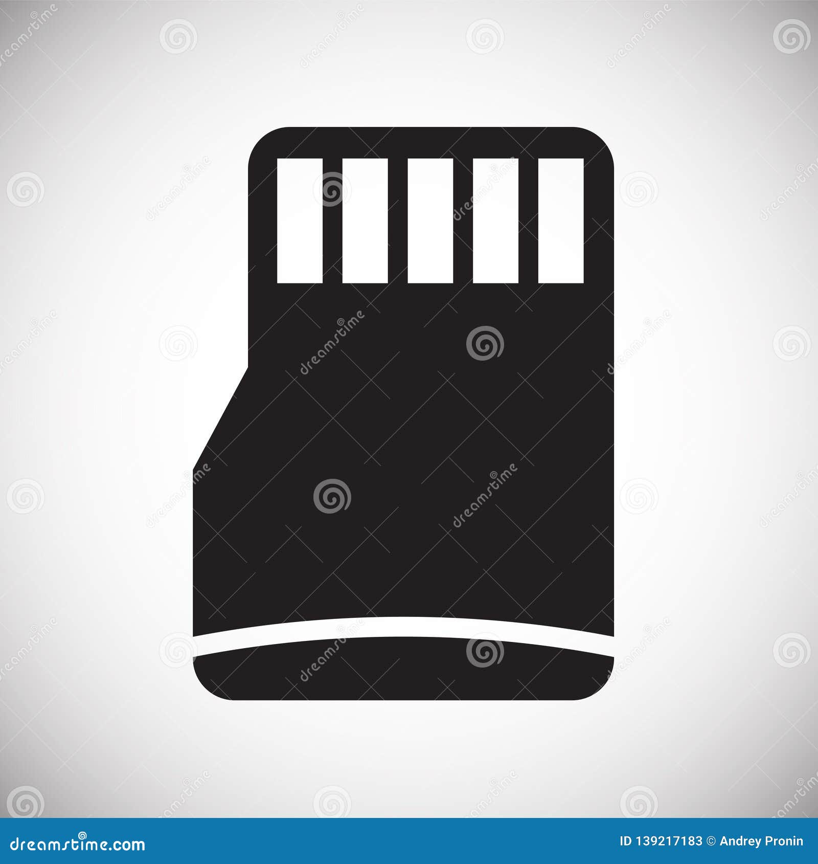 Data Storage Device Icon on White Background for Graphic and Web Design ...