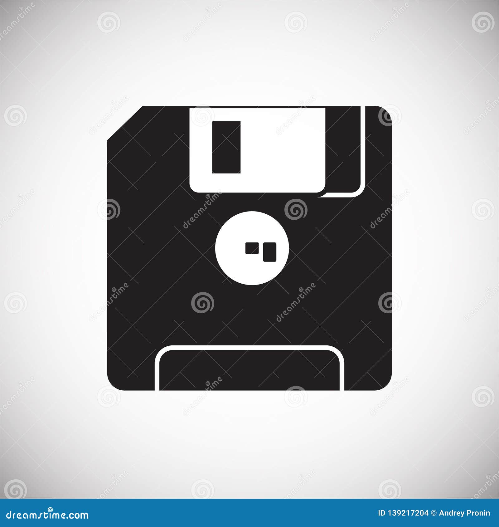 Data Storage Device Icon on White Background for Graphic and Web Design ...