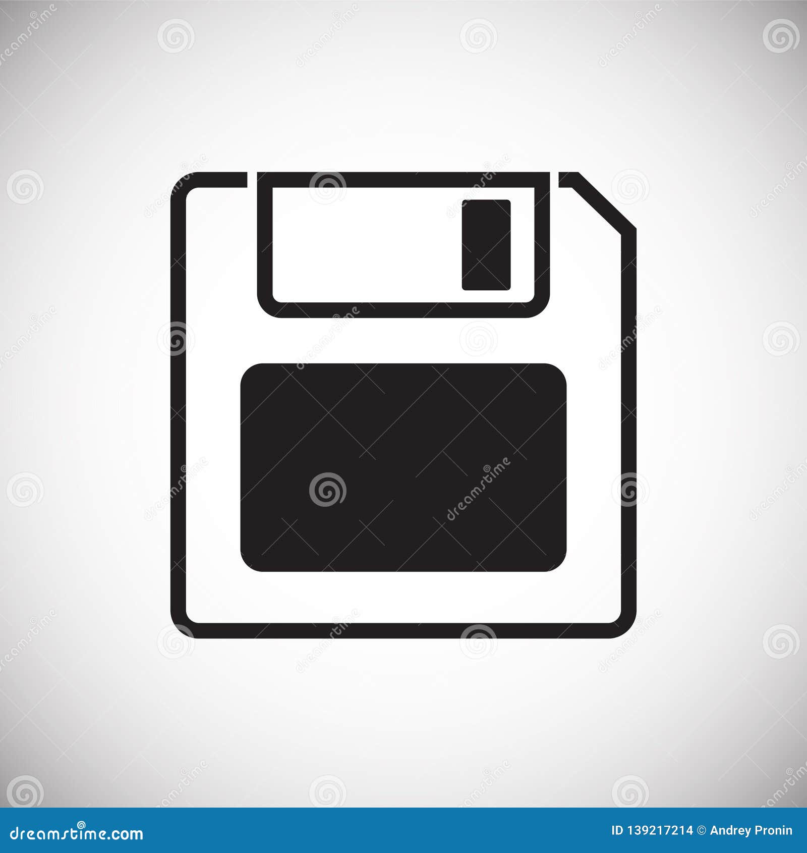 Data Storage Device Icon on White Background for Graphic and Web Design ...