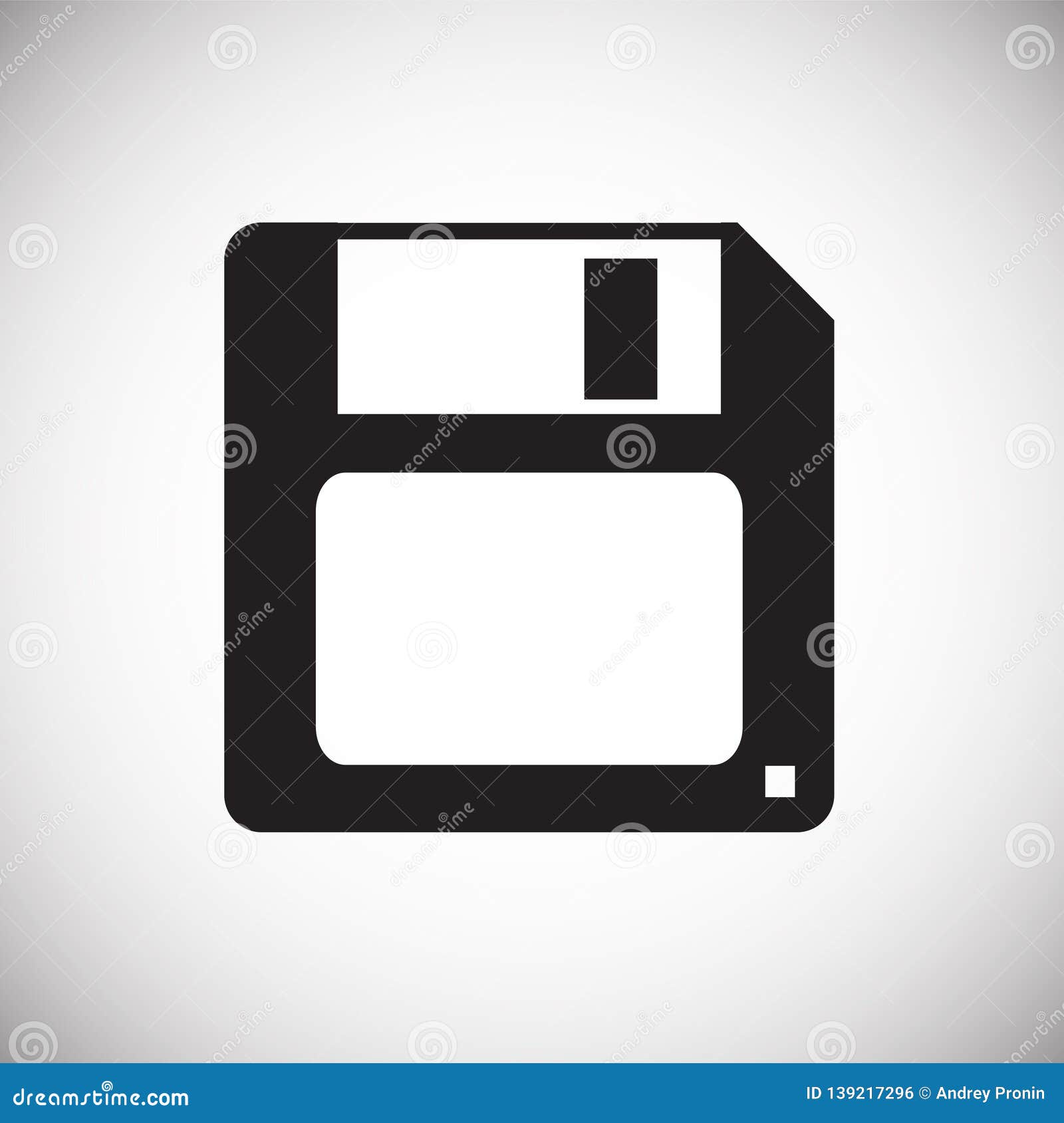 Data Storage Device Icon on White Background for Graphic and Web Design ...