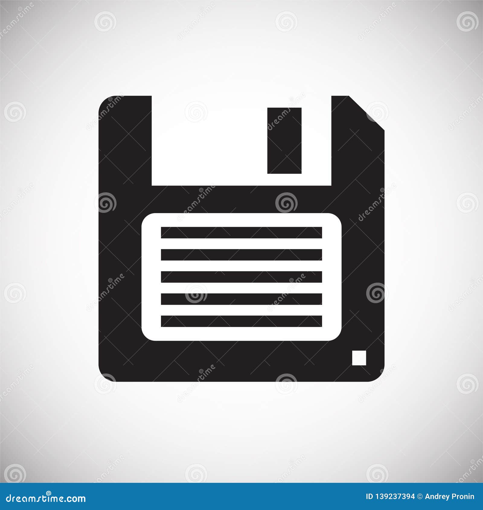 Data Storage Device Icon on White Background for Graphic and Web Design ...