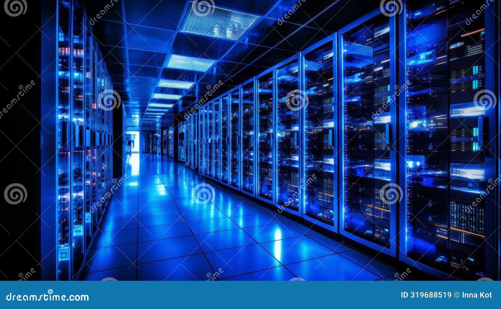 Data Storage Hard Drives Cluster in Server Room for Streamlined Data ...