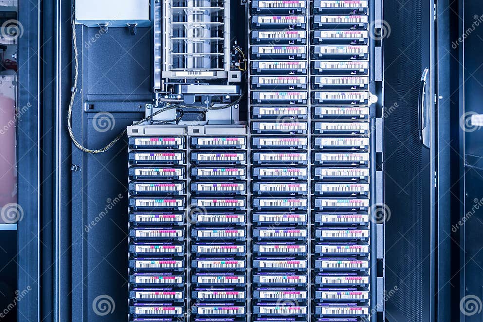 Data Storage Hardware Inserted in Slots Stock Photo - Image of provider ...