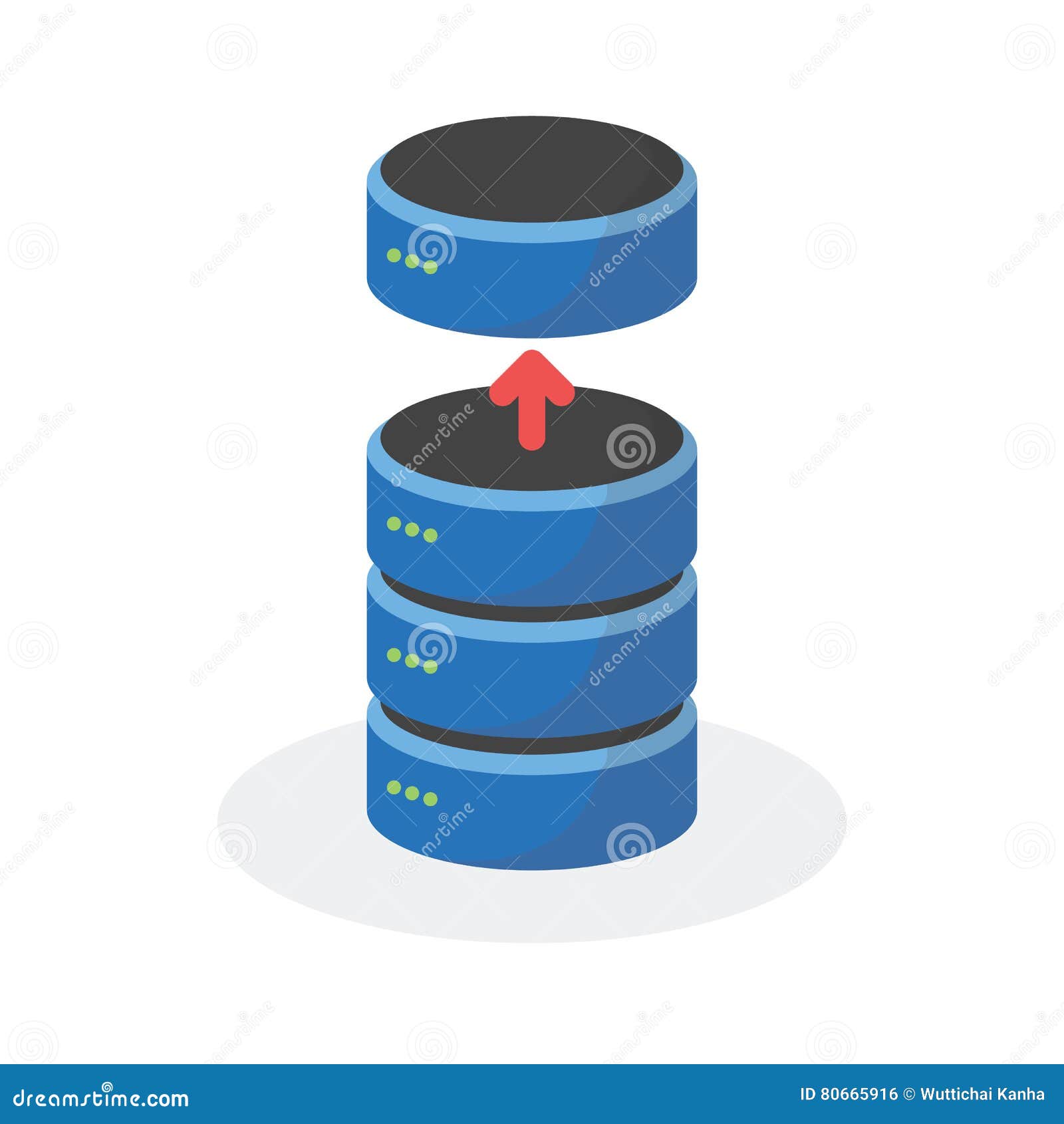Data Storage Icon with Reduce Base Storage, ESP10 Stock Vector ...