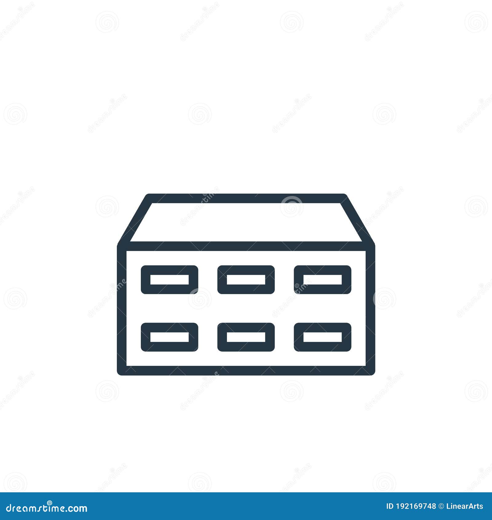 Data Storage Icon Vector from Computer Hardware Concept. Thin Line ...