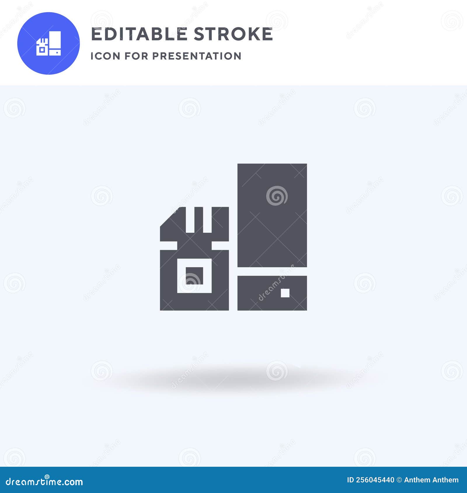 Data Storage Icon Vector, Filled Flat Sign, Solid Pictogram Isolated on ...