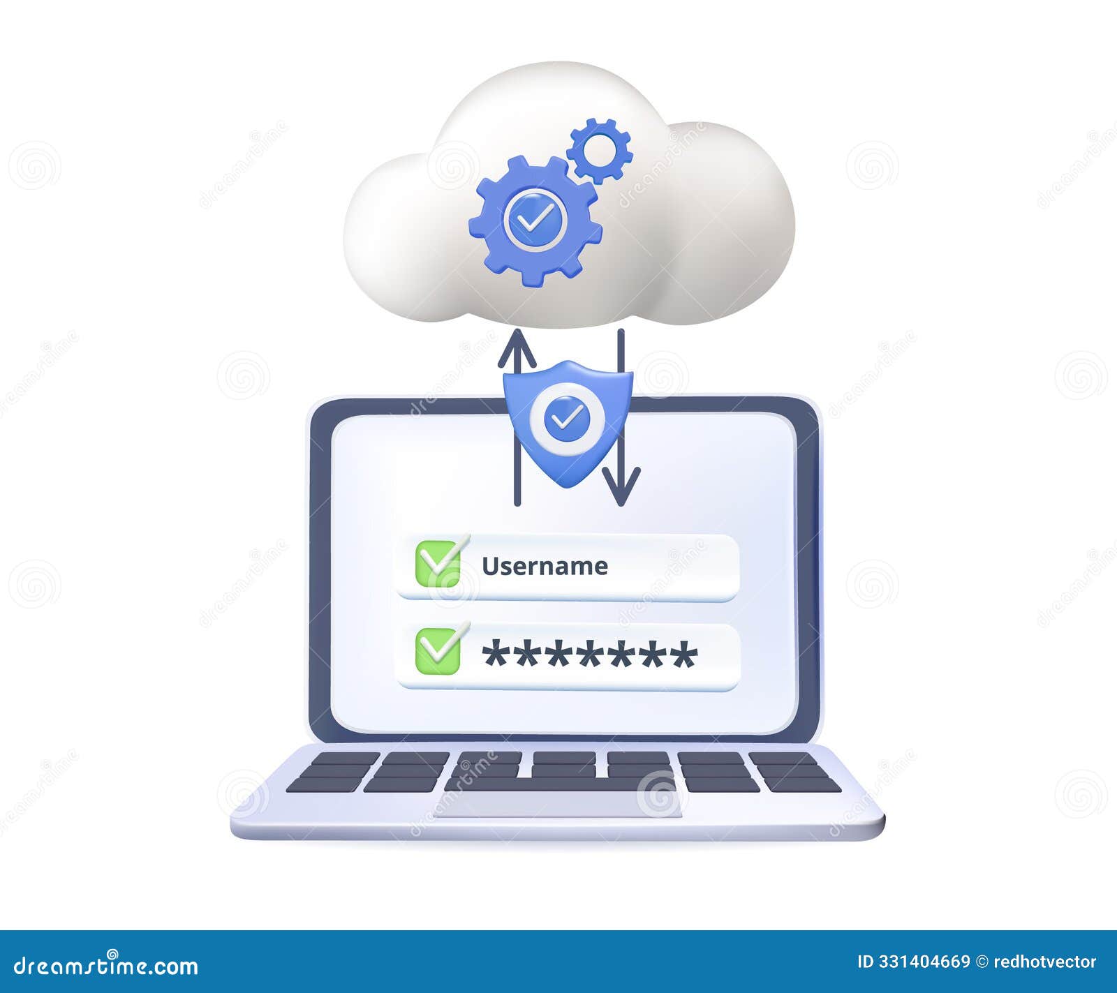 Data Storage, Information Protection Abstract Concept Vector Illustration. Cloud Based Engine ...