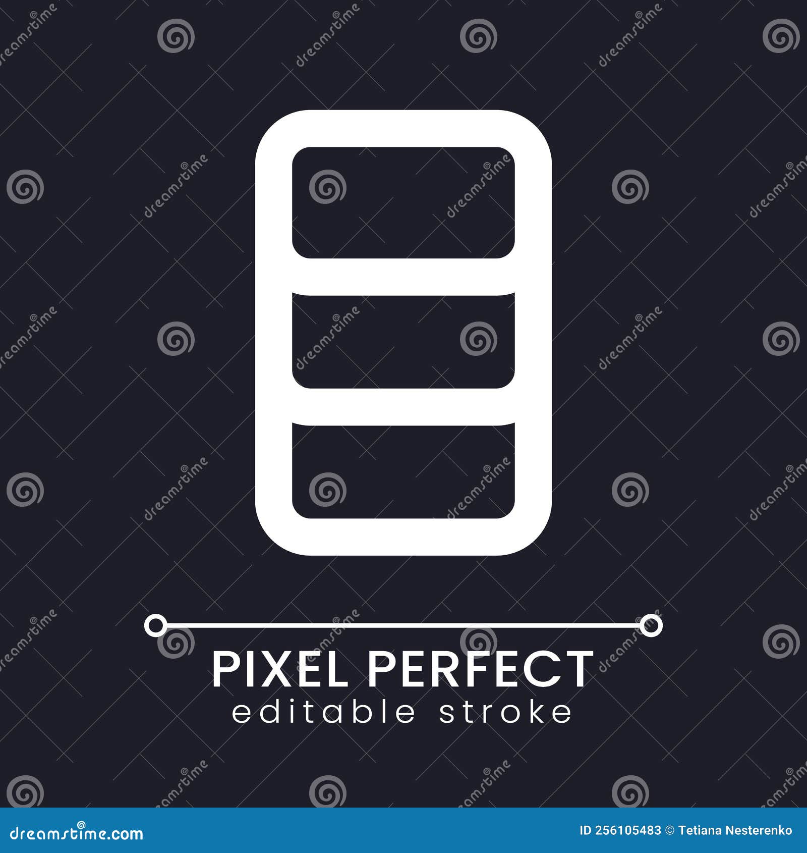 Data and Storage Management Pixel Perfect White Linear Ui Icon for Dark ...
