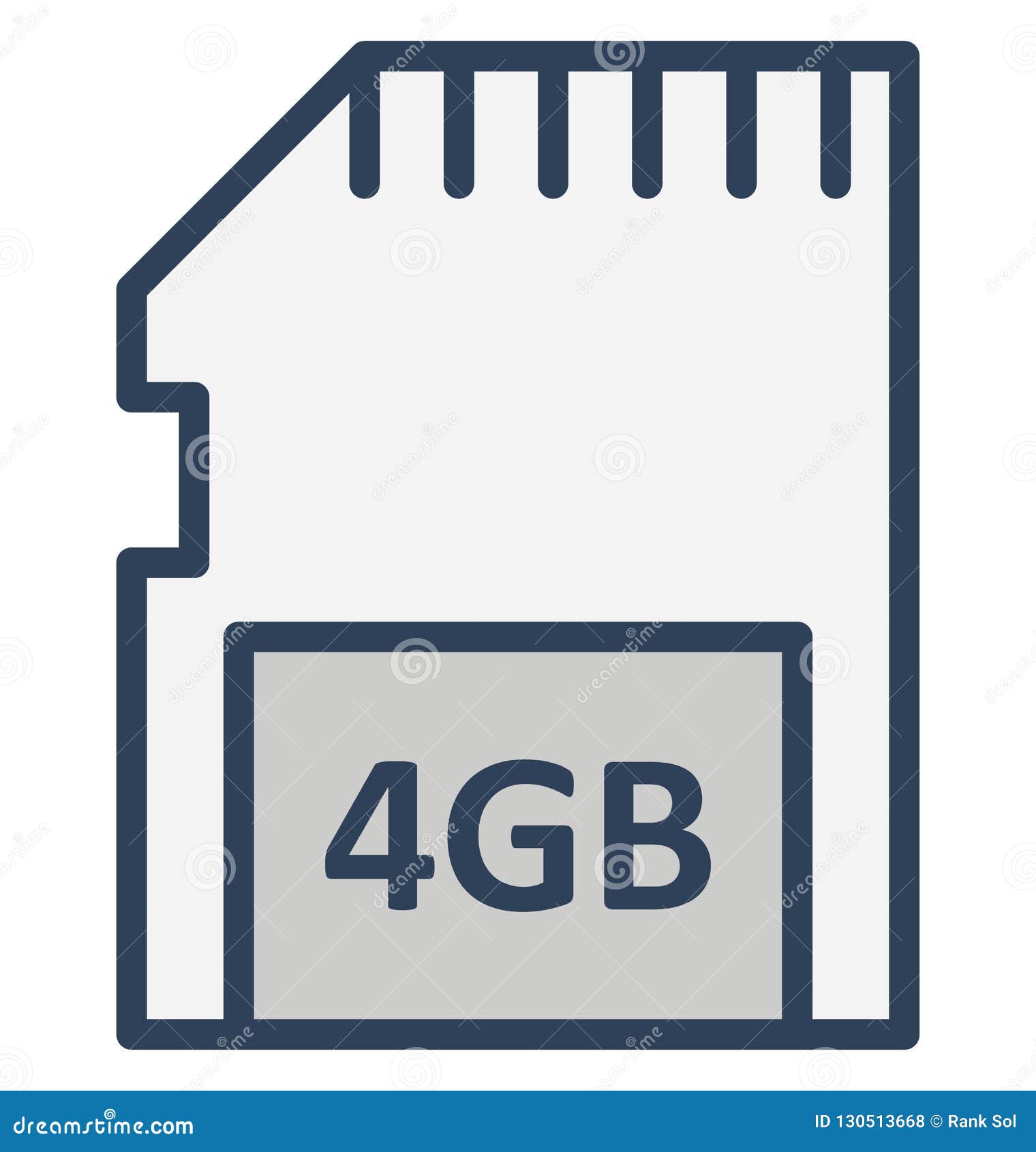 Data Storage, Memory Card Isolated Vector Icon that Can Be Easily ...