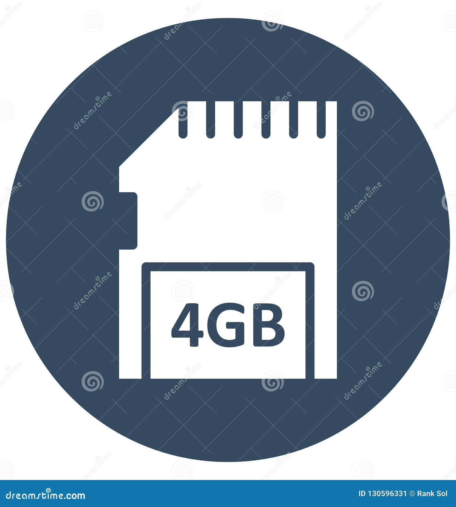Data Storage, Memory Card Isolated Vector Icon that Can Be Easily ...