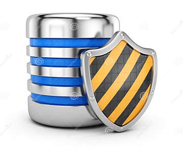 Data Storage Protection Concept Stock Illustration - Illustration of ...