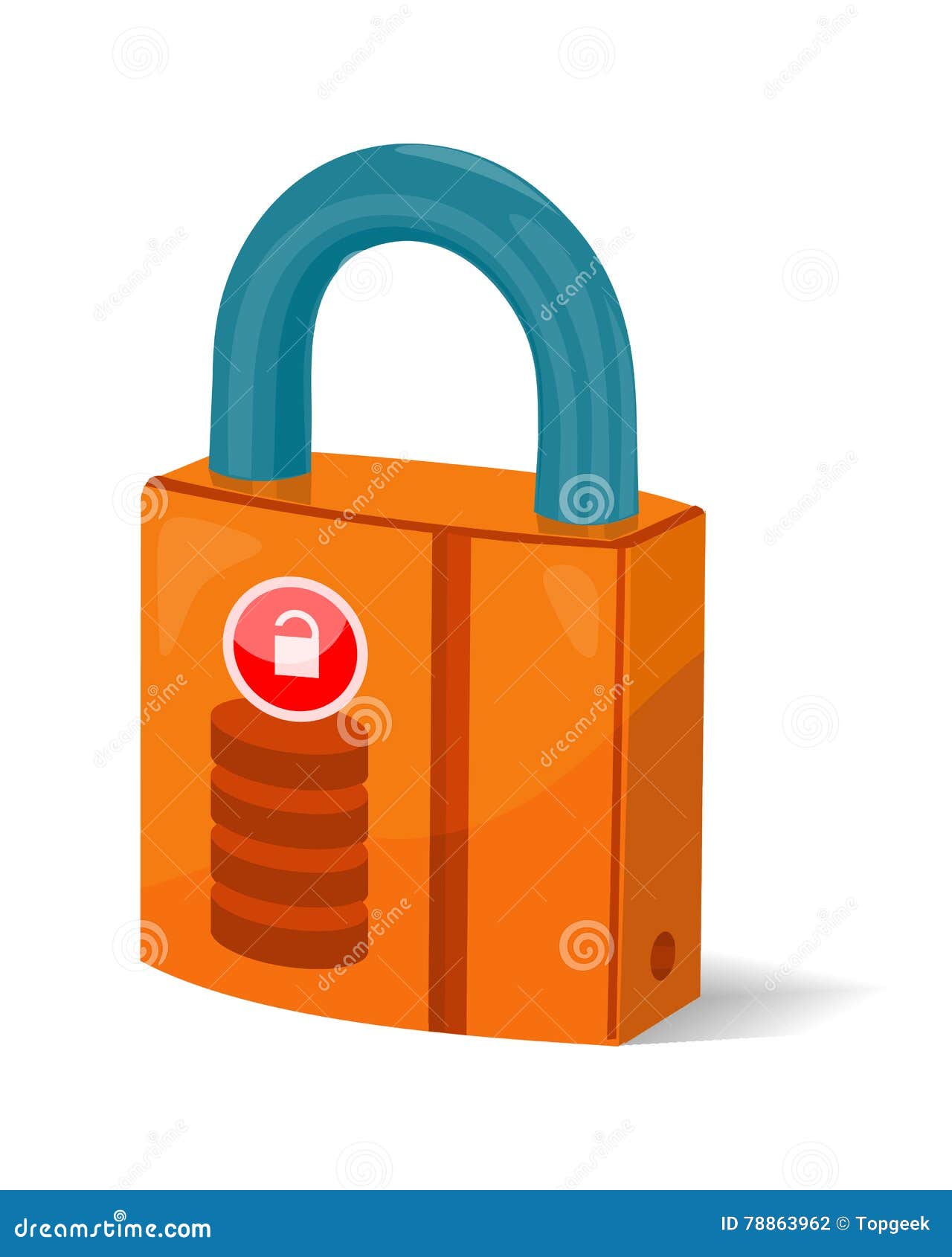 Data Storage Sign Symbol Icon. Lock Isolated. Padlock Stock Vector ...