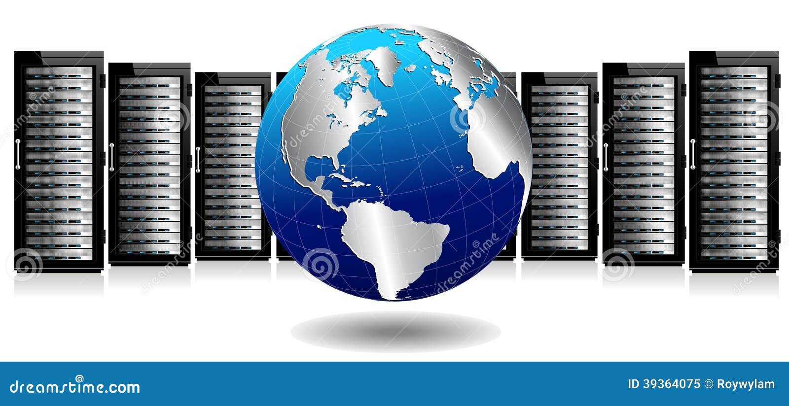 Data Storage System - Internet Network Servers Stock Vector ...