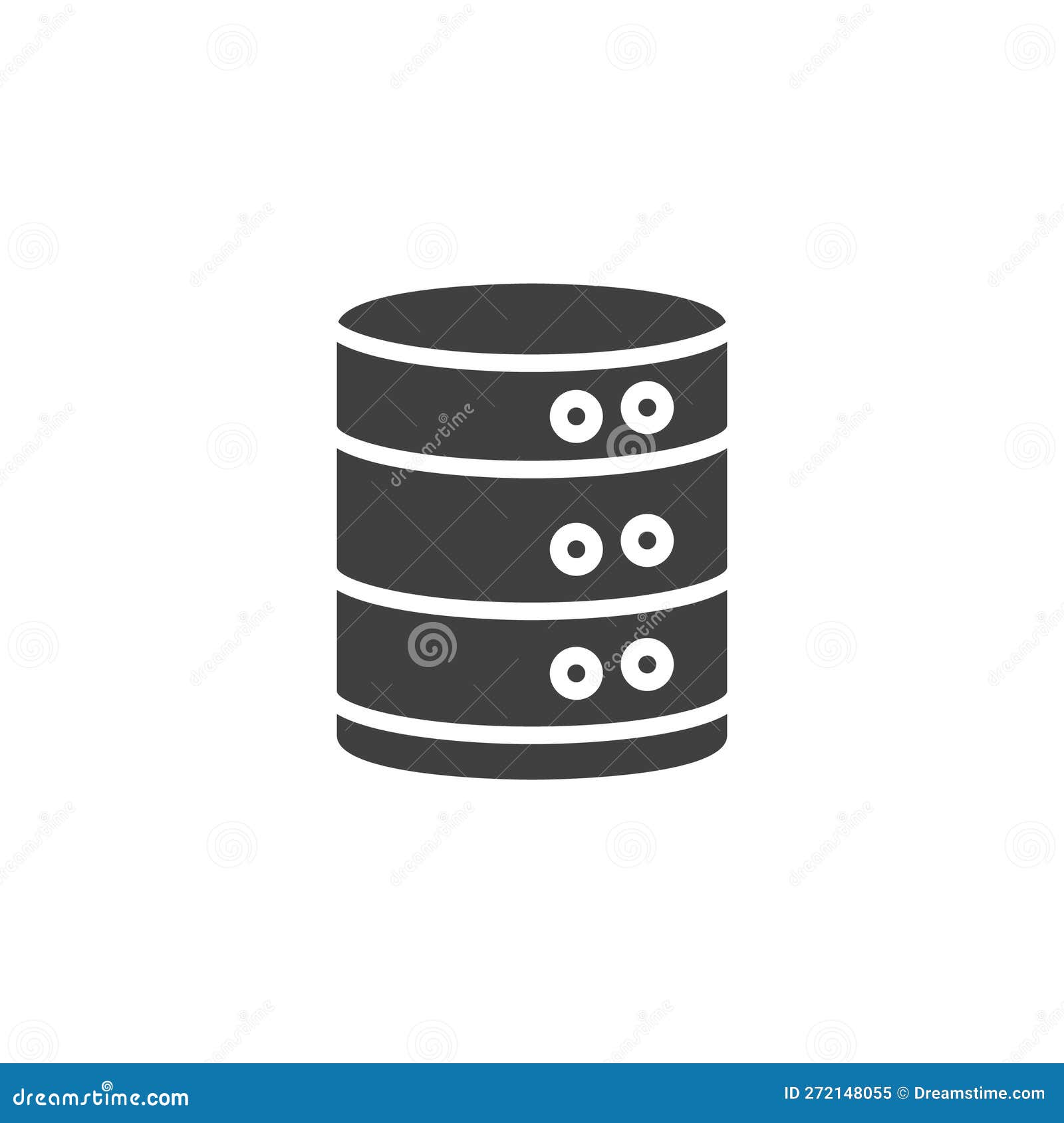 Data storage vector icon stock illustration. Illustration of cylinder ...