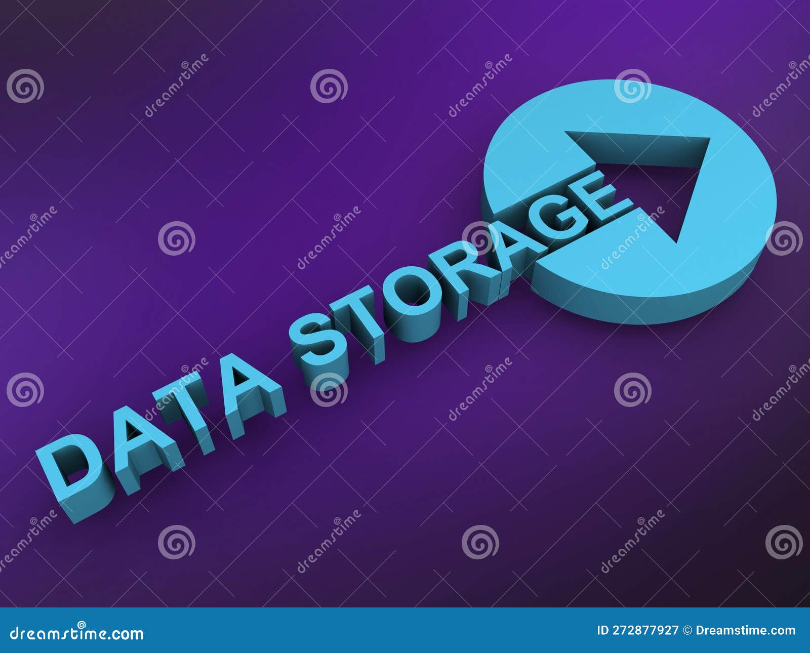 Data Storage Word on Purple Stock Illustration - Illustration of blue ...