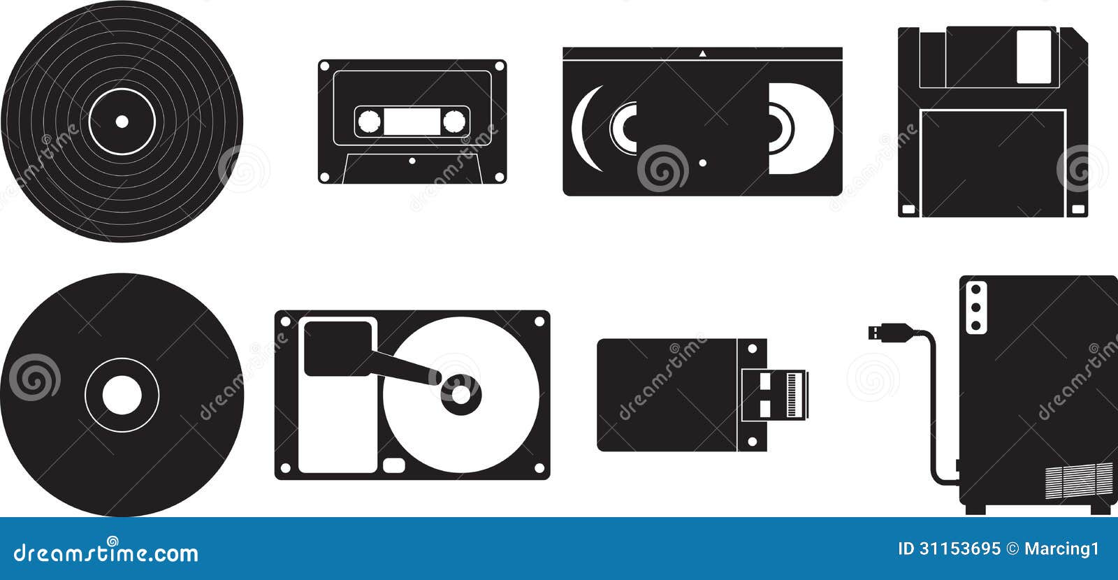 Data store devices set stock vector. Illustration of electronics - 31153695 Data store devices set stock vector. Illustration of electronics - 31153695