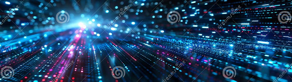 Data Stream Background of the Internet for Global Communication of a ...