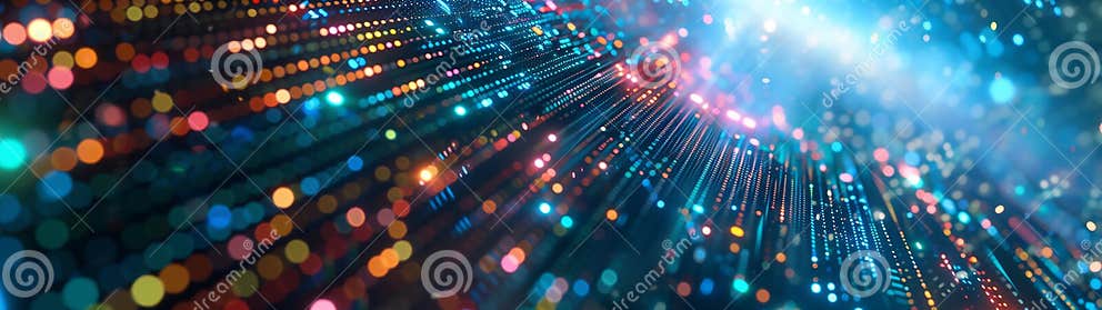 Data Stream Background of the Internet for Global Communication of a ...