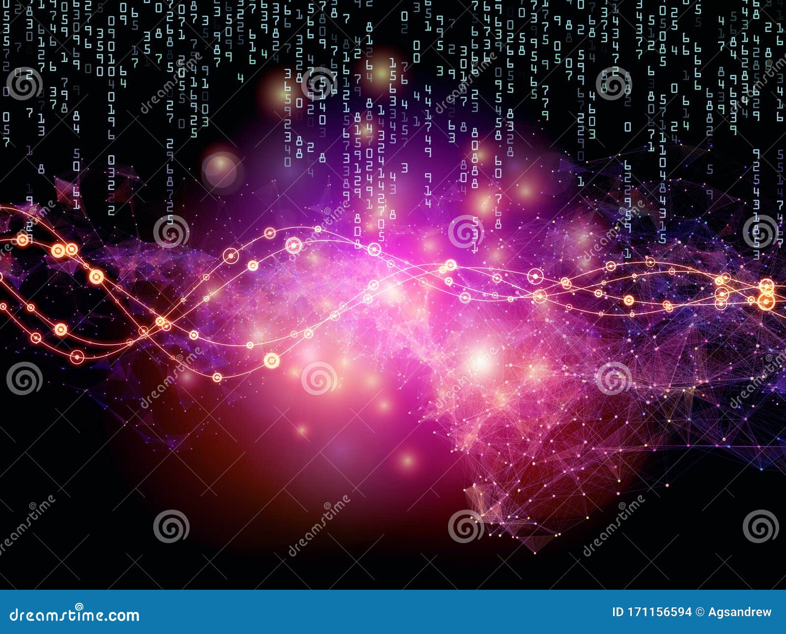 Data Stream background stock illustration. Illustration of flow - 171156594