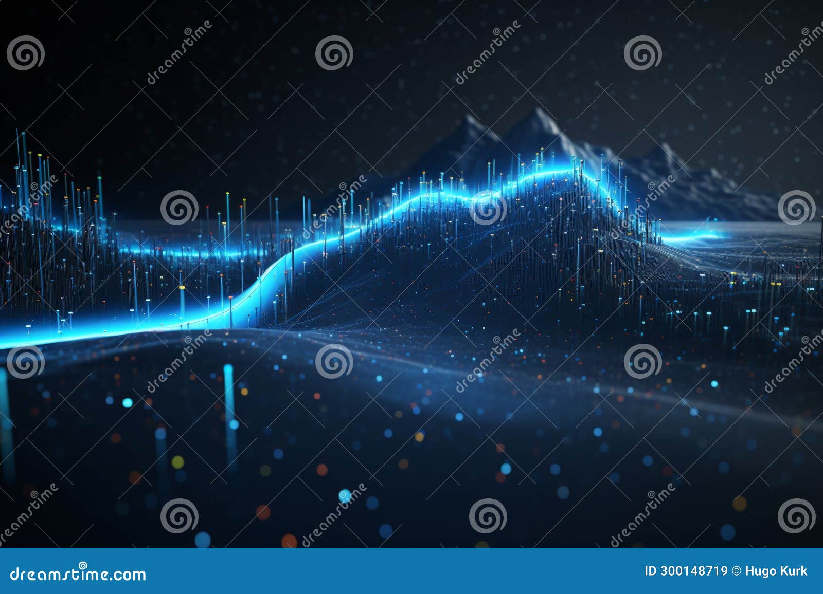 Data Stream Concept, Internet Data, Big Data Abstract Visual ...