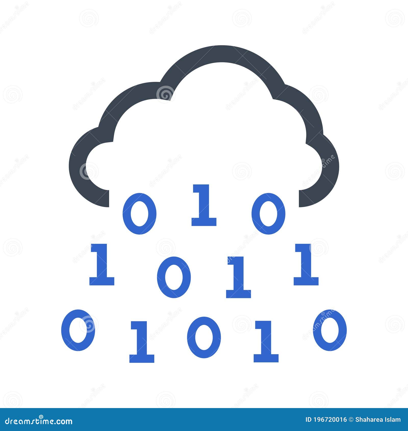 Data streaming icon stock vector. Illustration of vector - 196720016