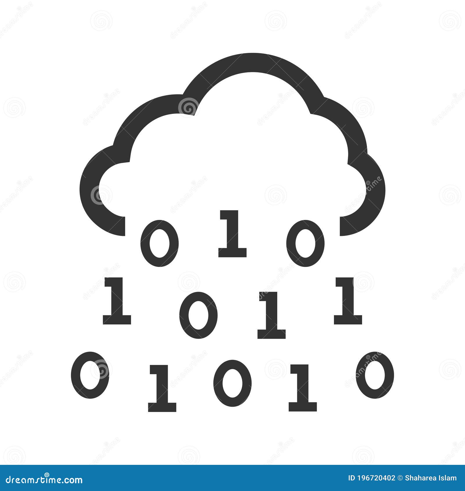 Data streaming icon stock vector. Illustration of designed - 196720402