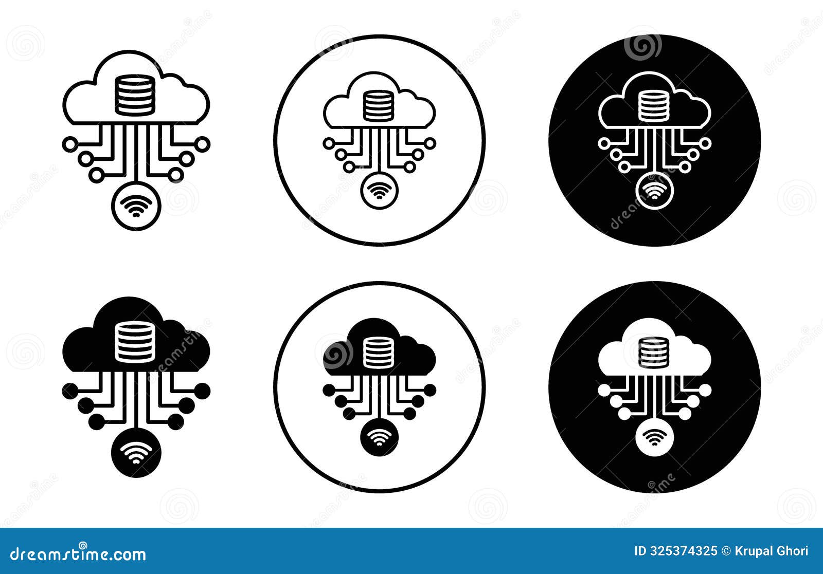 Data streaming icon stock illustration. Illustration of black - 325374325