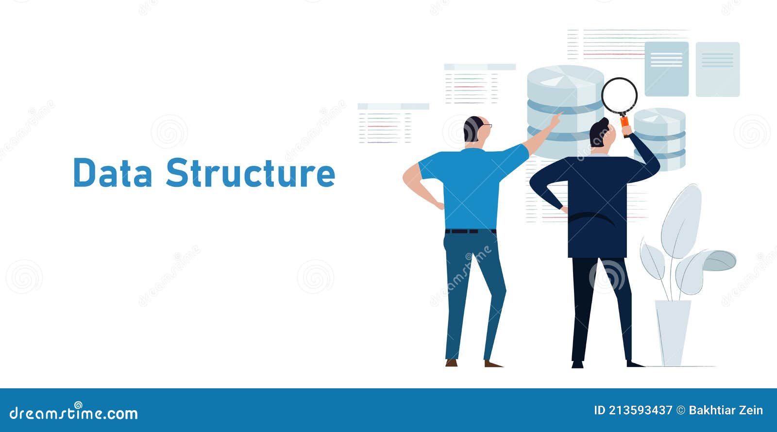 Data Structure Database Analyst Looking into Schema Information Stock ...