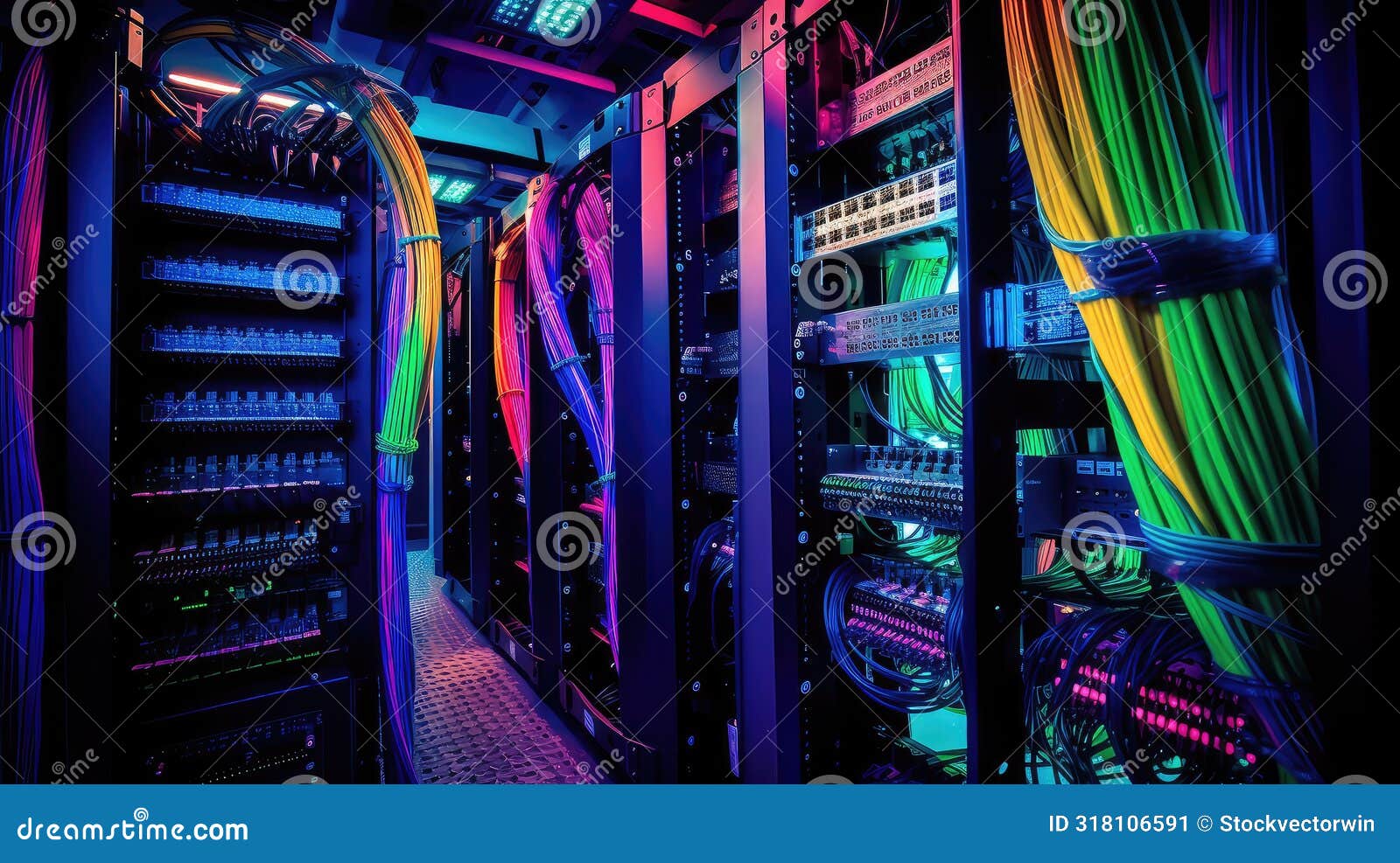 Data Structured Cabling Stock Illustration Illustration Of Cable 318106591