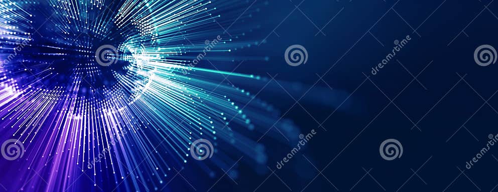 Data Sun with Multiple Dot Connections. Information Universe Blockchain ...