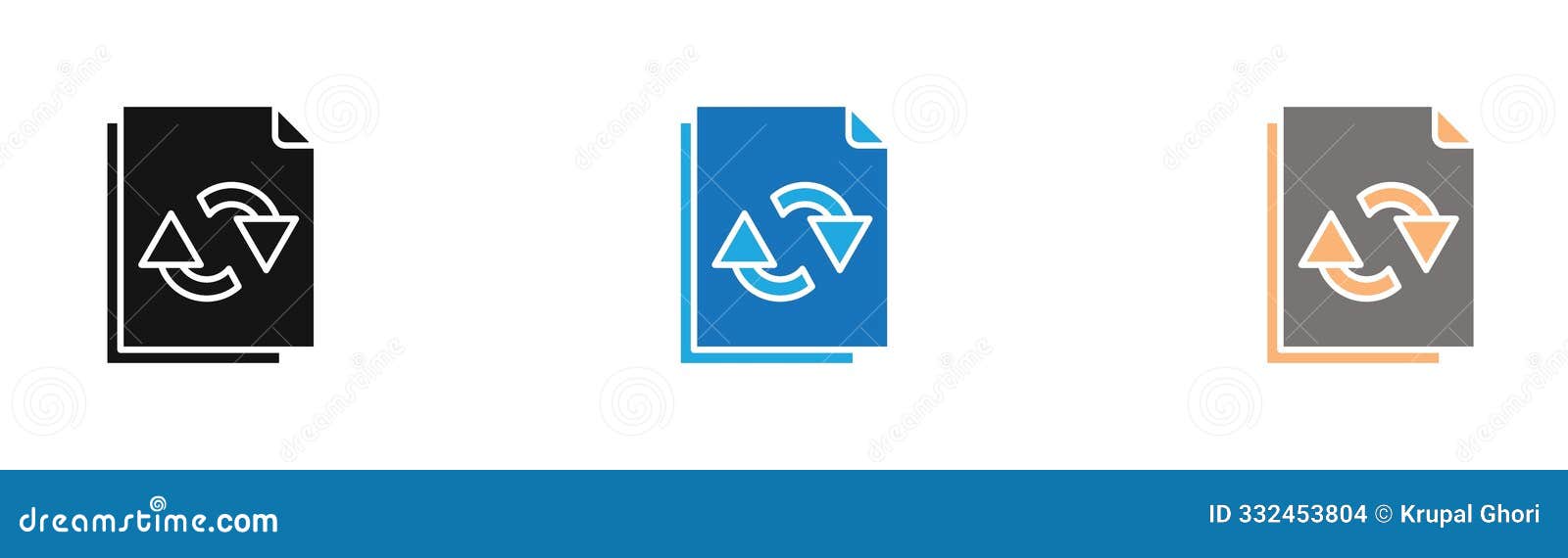 Synchronization Icon Linear Logo Mark In Black And White Vector ...