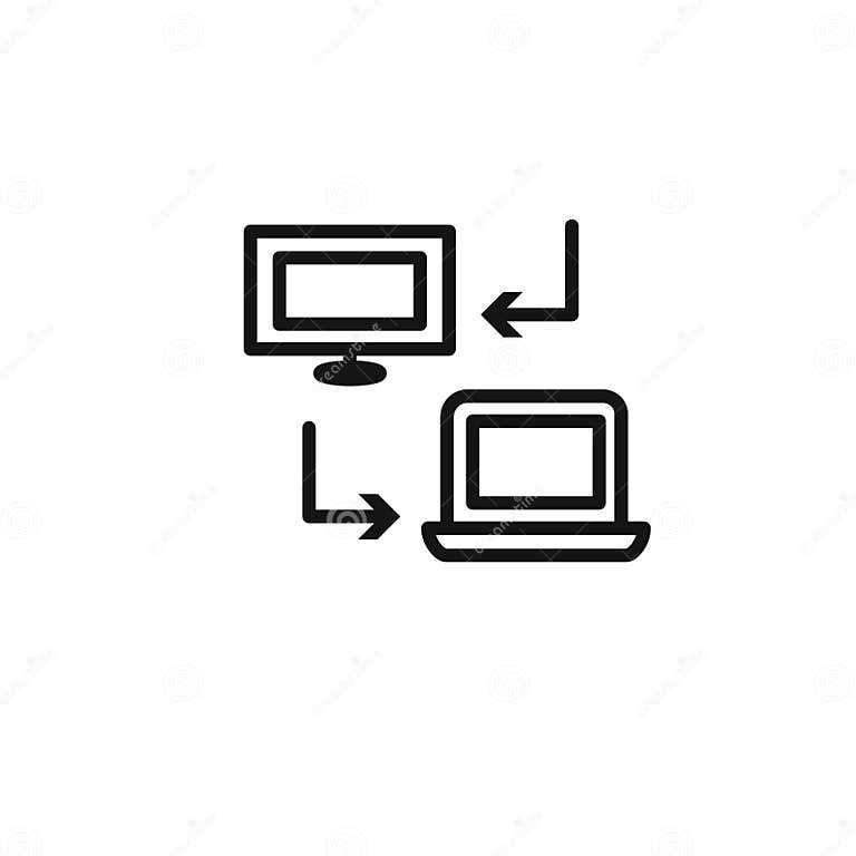 Data Synchronization Icon Vector Set Collection for Web Stock Vector ...