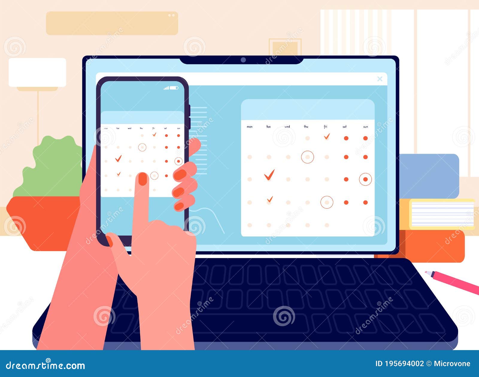 Data Synchronization. Planner, Calendar and To-do List. Schedule, Time ...