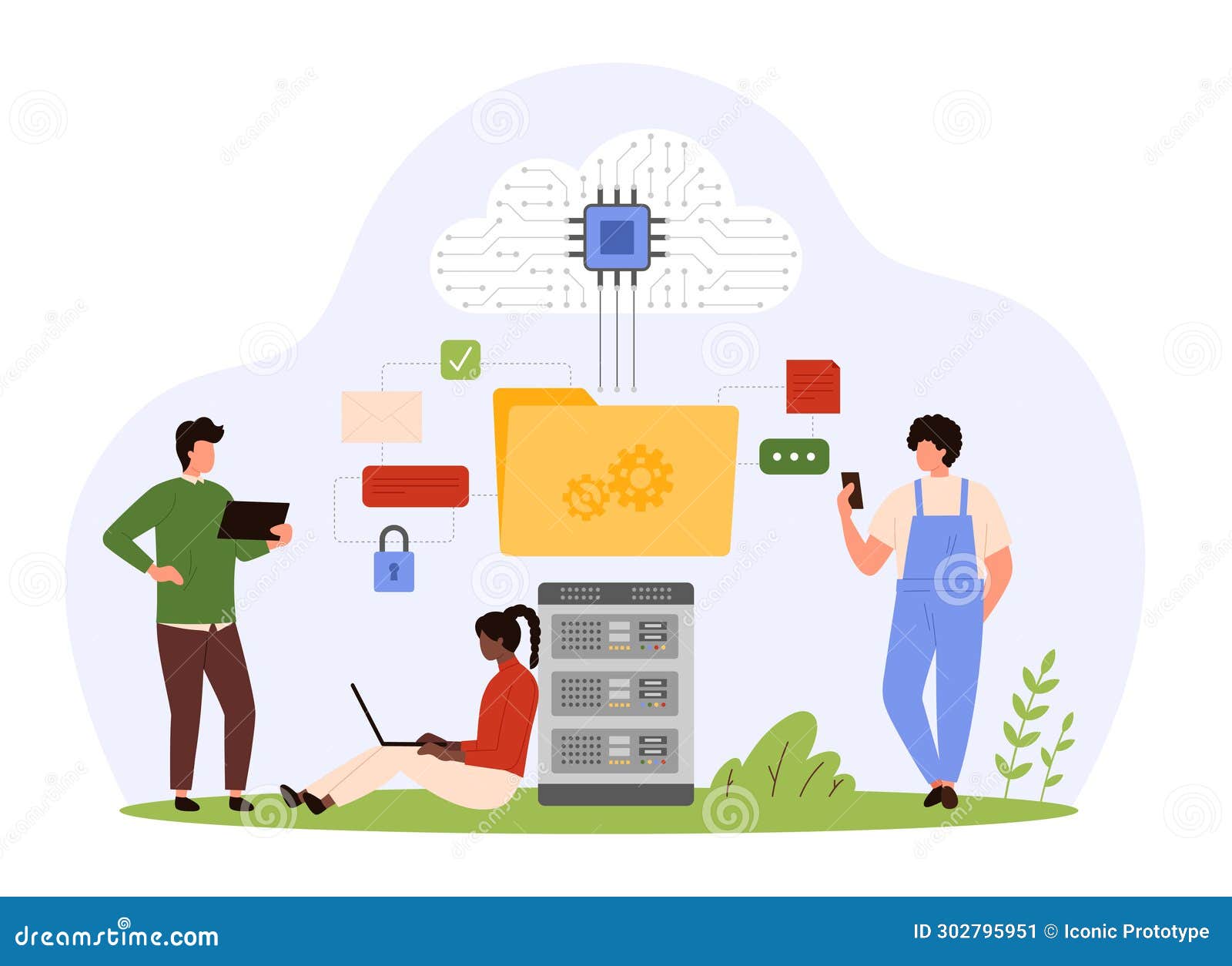 Data System Infrastructure, Cloud Storage, Tiny People Download ...