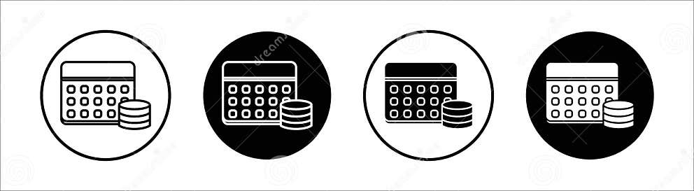 Data Table Flat Line Icon Set. Data Table Thin Line Illustration Vector ...