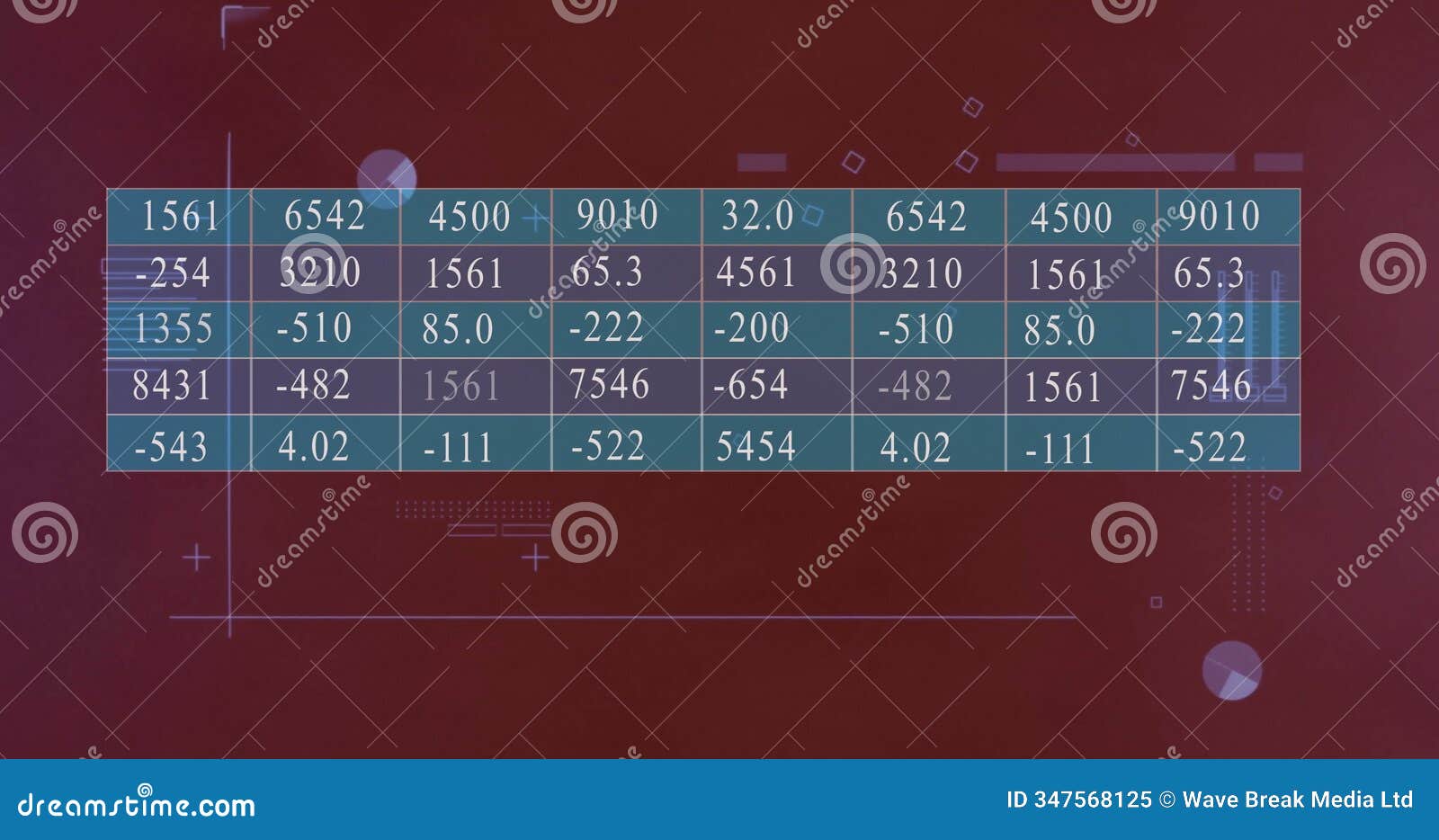Table Of Values Of Goniometric Functions Sine, Cosine, Tangent And ...