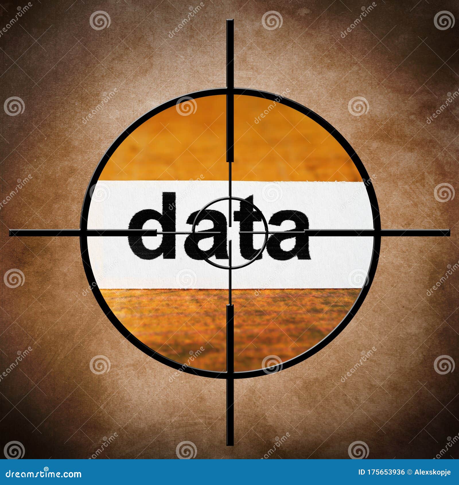 Data target concept stock photo. Image of bull, market - 175653936