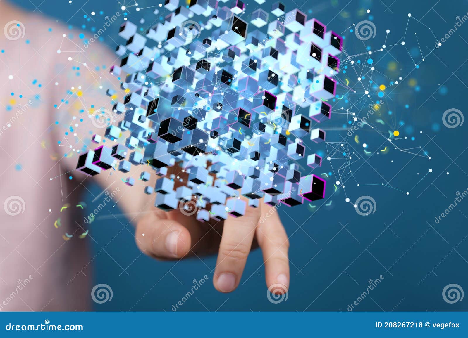 Data Team Hierarchy Connection Group Digital Stock Photo - Image of ...
