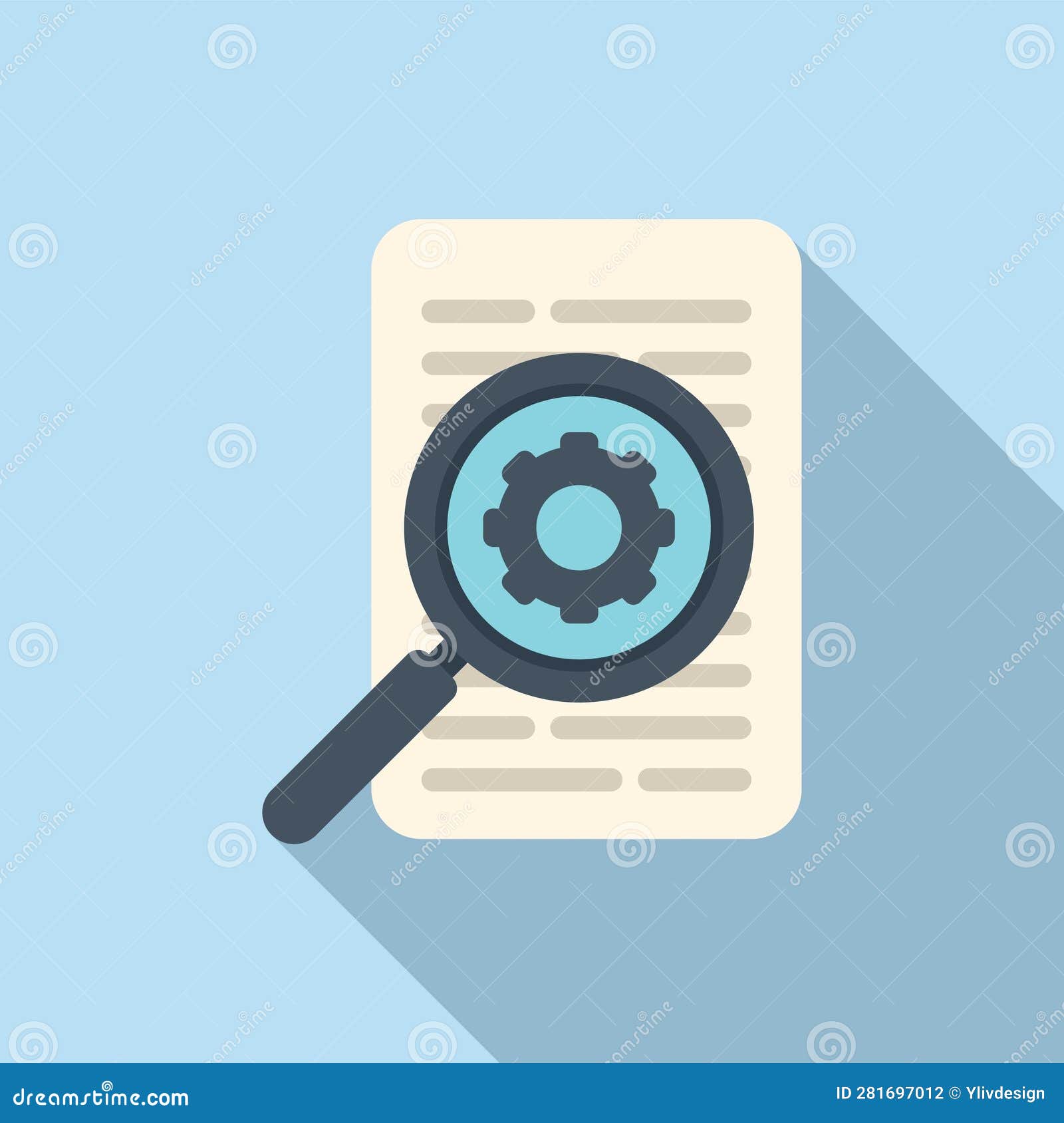 Data Technical Document Icon Flat Vector. Business Manual Stock ...