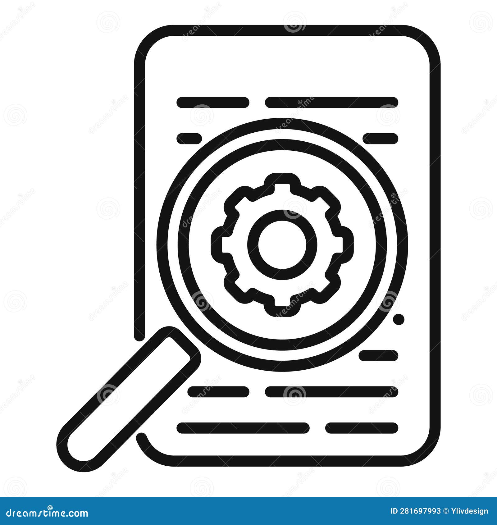 Data Technical Document Icon Outline Vector. Business Manual Stock ...