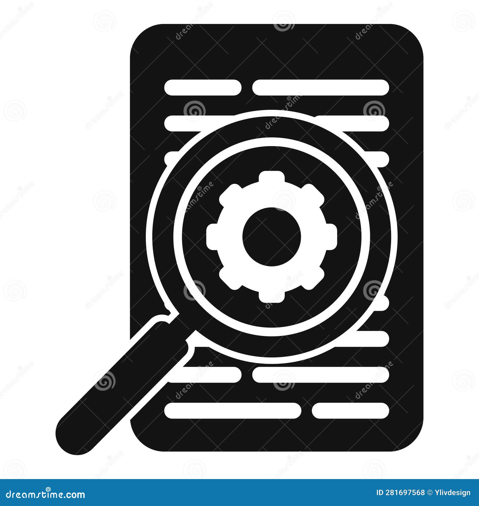 Data Technical Document Icon Simple Vector. Business Manual Stock ...