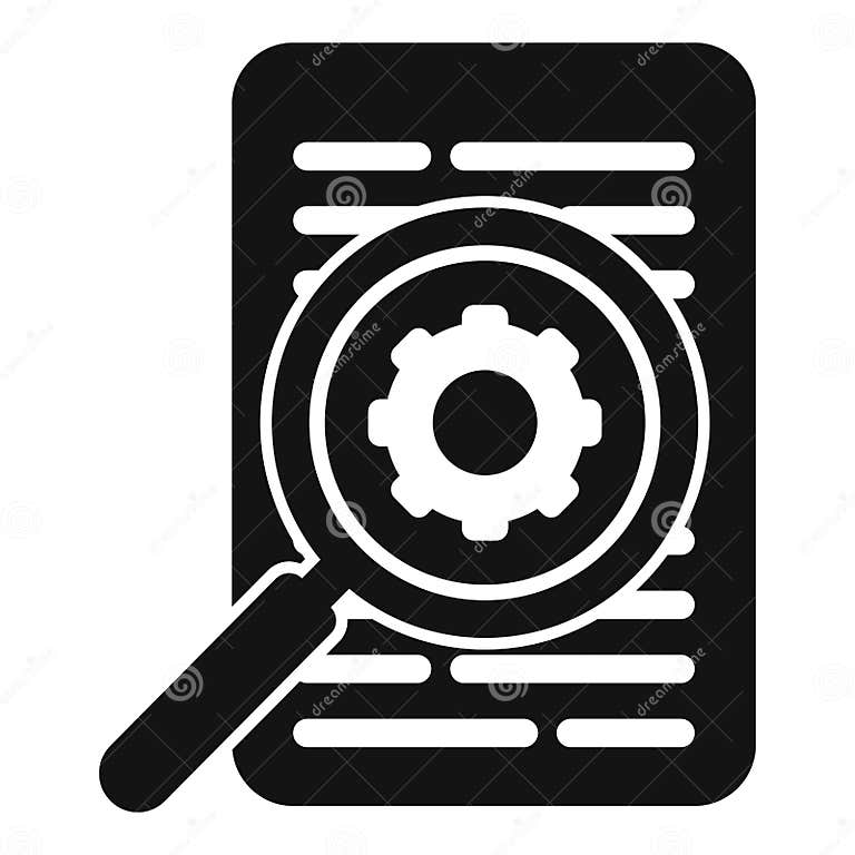 Data Technical Document Icon Simple Vector. Business Manual Stock Vector - Illustration of ...