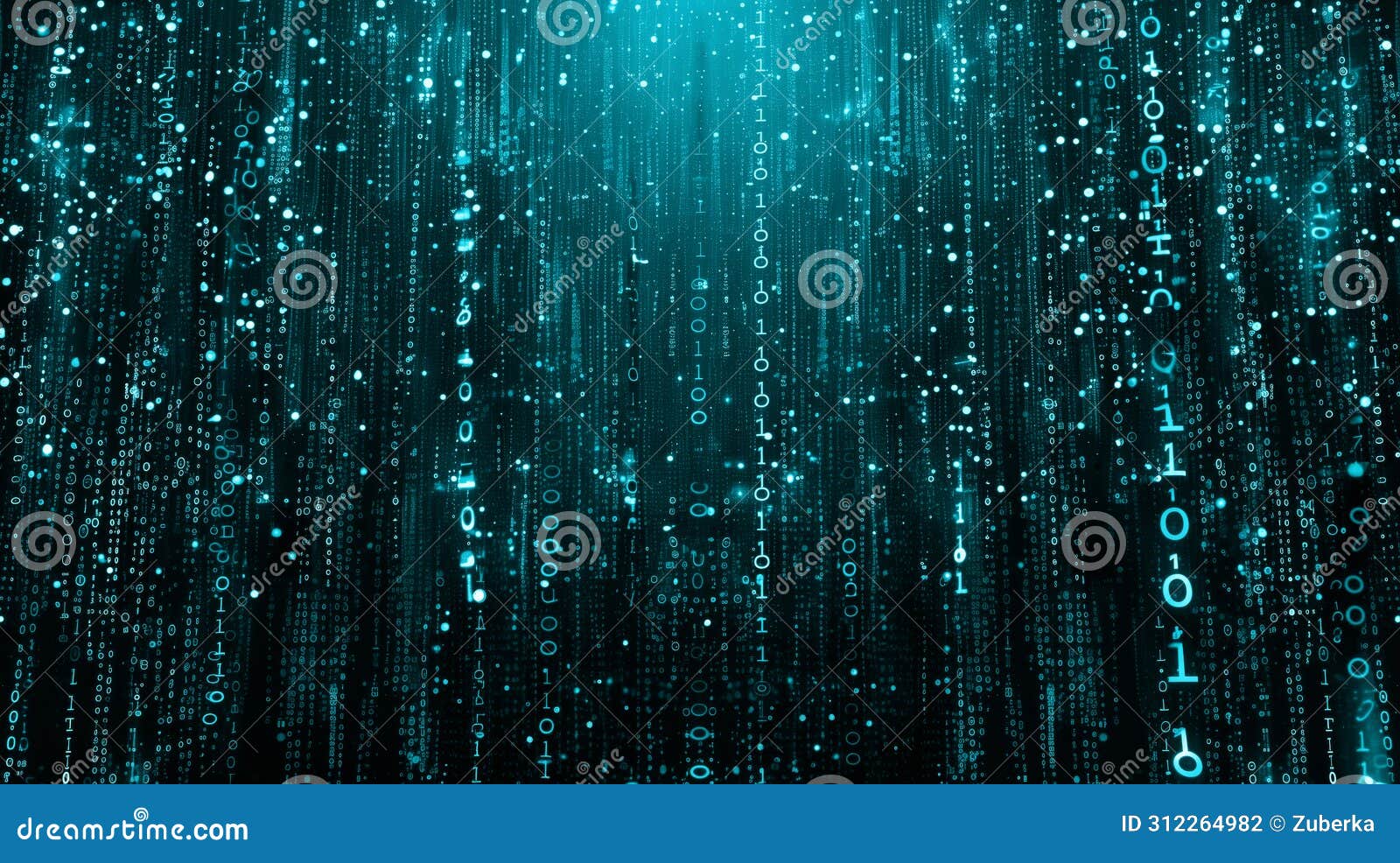 Data Technology Background stock illustration. Illustration of flowing ...