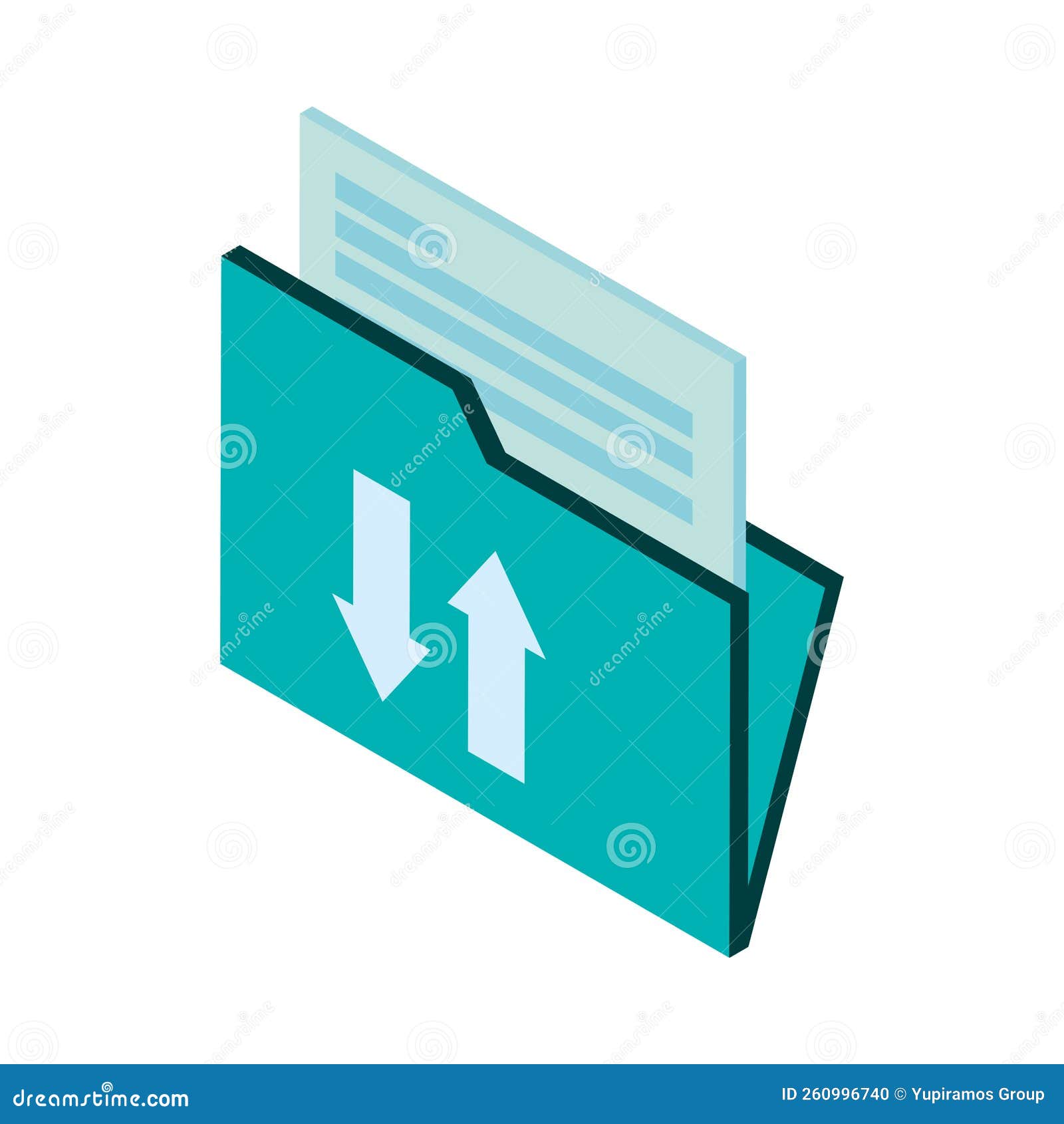 Data technology folder stock illustration. Illustration of paperless ...