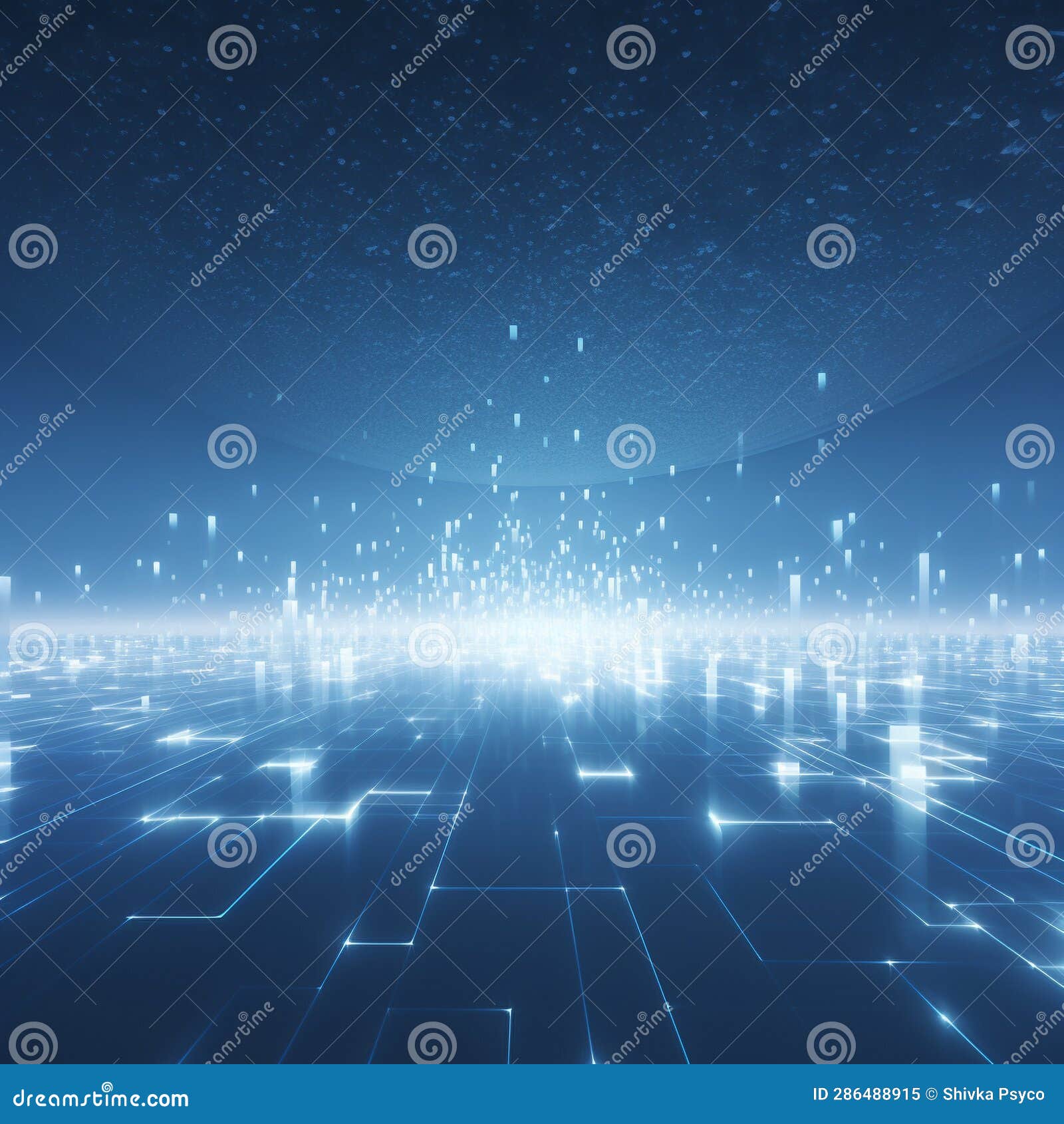 Data Technology Represent by Light Particles Generative AI Stock ...