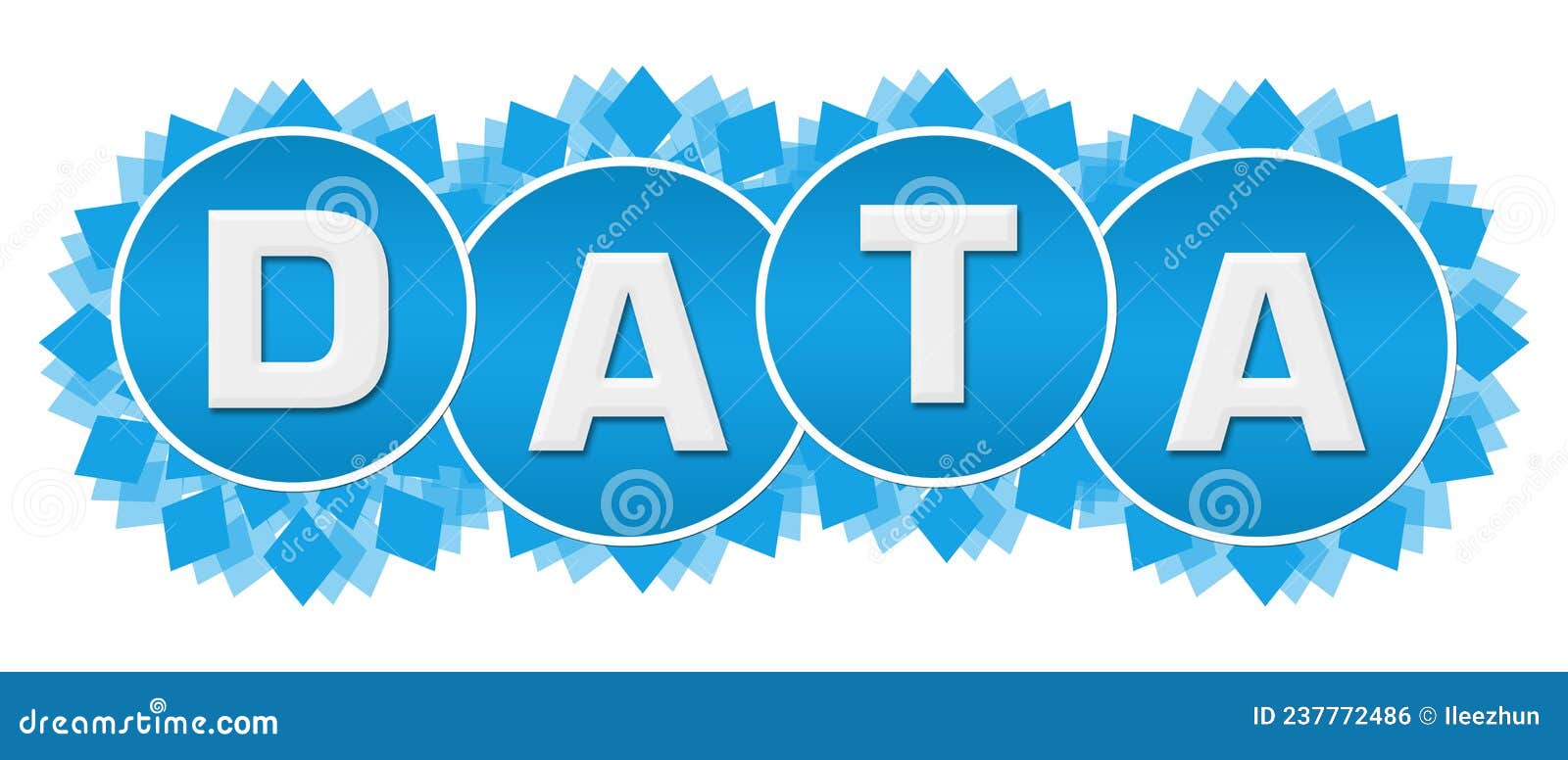 Data Blue Circular Floral Circles Stock Illustration - Illustration of ...