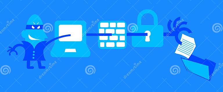 Data theft stock illustration. Illustration of hacker - 35235401