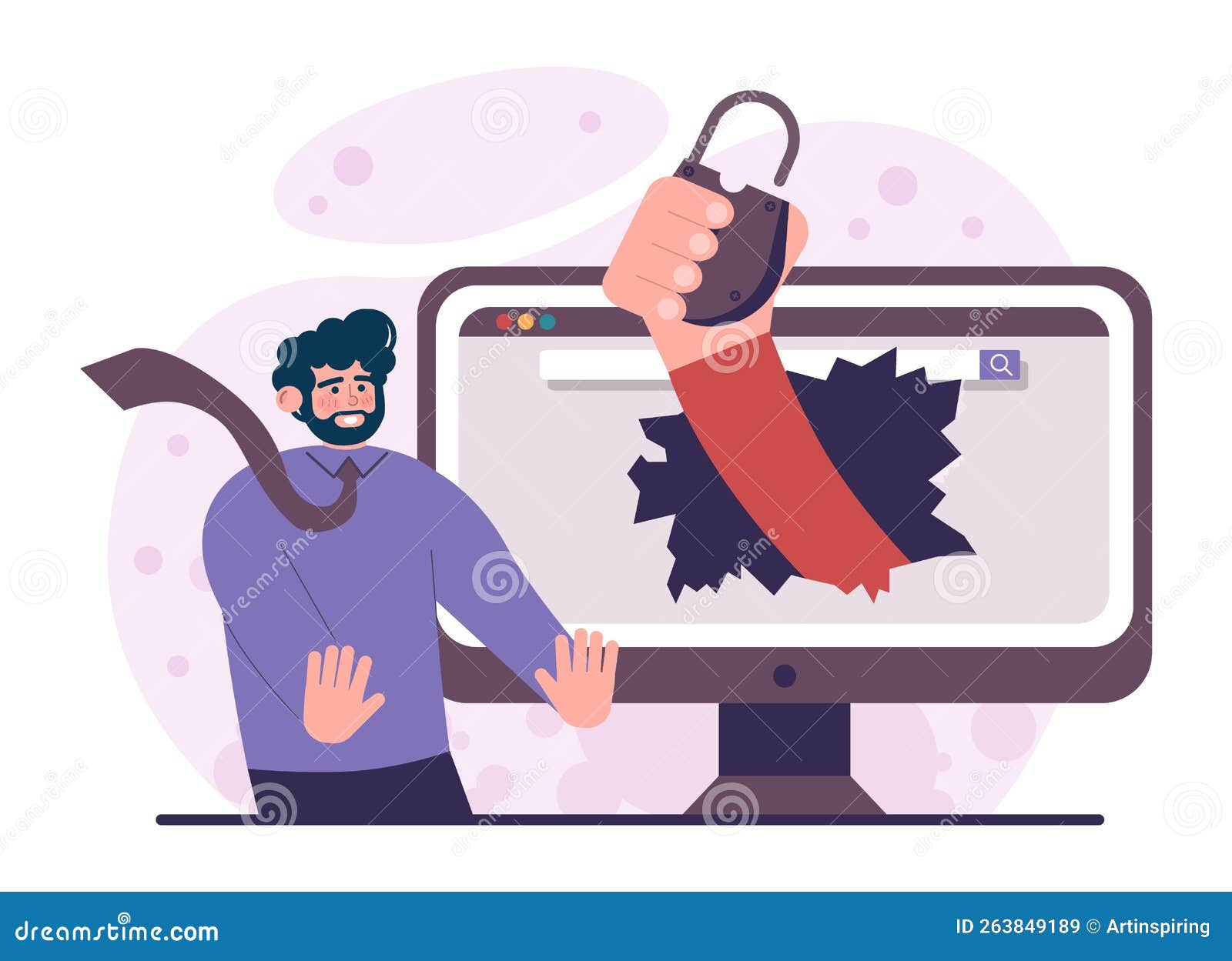 Data Theft Concept. Cyber Attack, Hacker Stealing Personal Data Stock ...