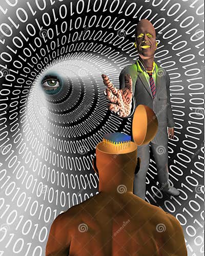 Data Thief stock illustration. Illustration of cyber - 11974879