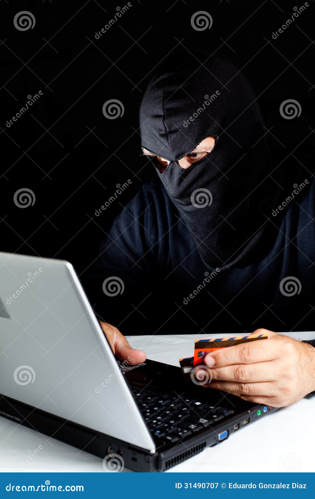 Data thief stock image. Image of black, hacker, bandit - 31490707